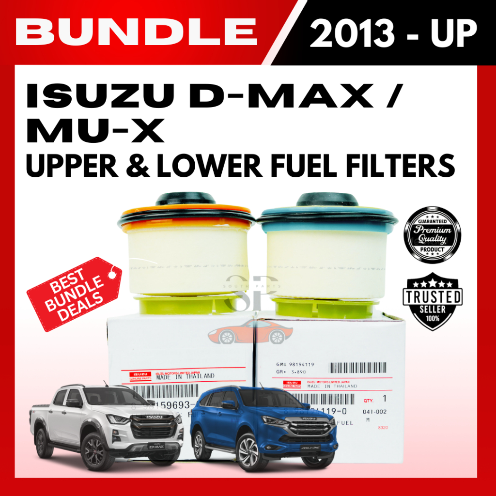 BUNDLE SALE- Fuel Filters for Isuzu Dmax/Mux/Traviz (2013-UP)(upper ...