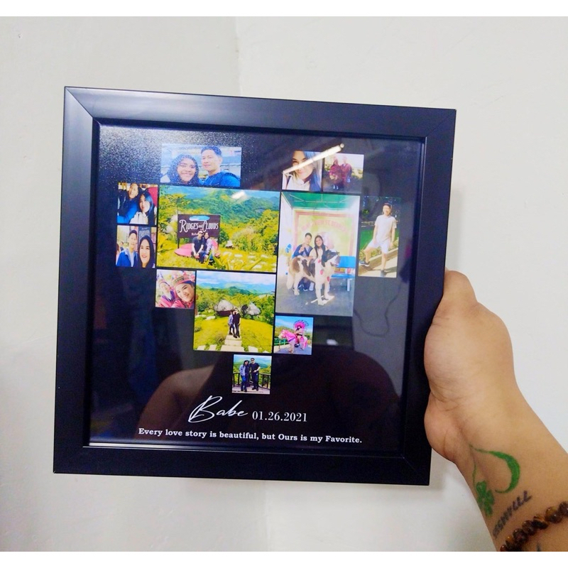 HEART PHOTO COLLAGE WITH FRAME | Shopee Philippines