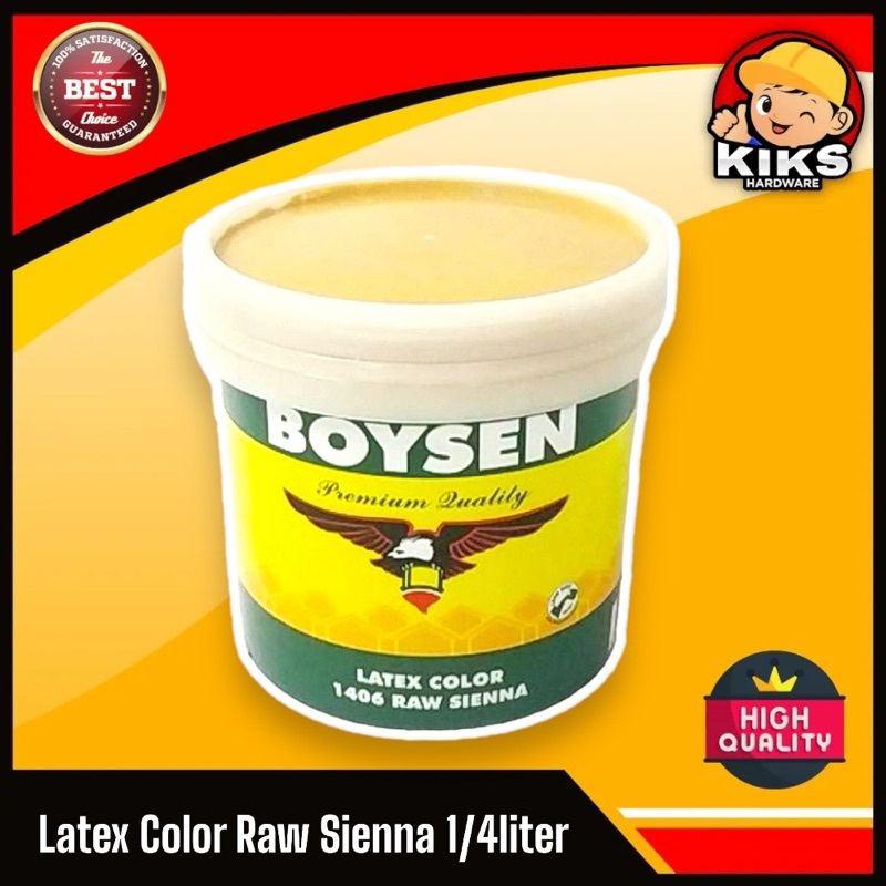 Boysen Latex Color Raw Sienna 1/4 liter [0.25liter] [B-1406] | Shopee ...