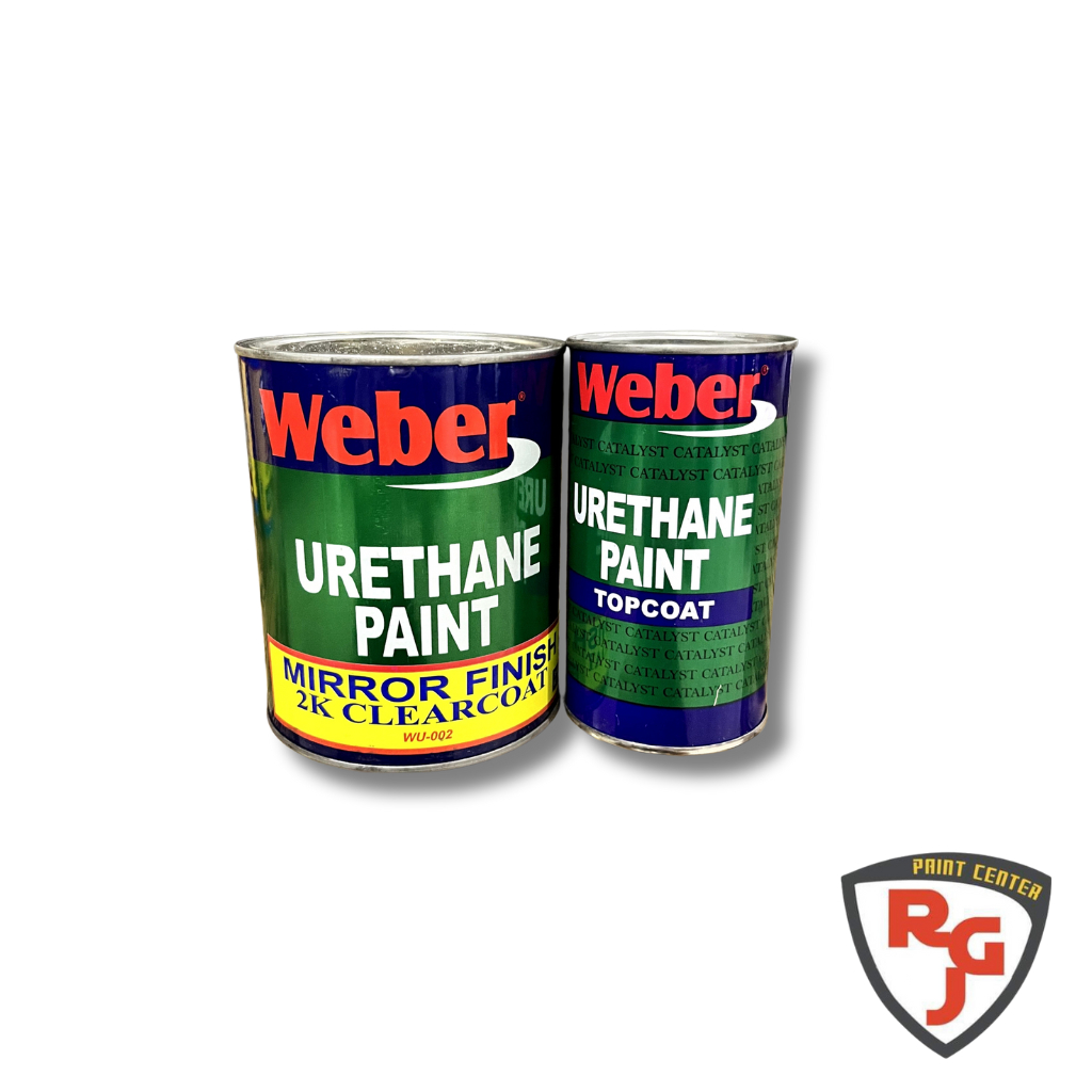 [WU-002] Weber Urethane Paint Mirror Finish Clearcoat [3/4 LITER] w/ Topcoat Catalyst [1/4 LITER ...