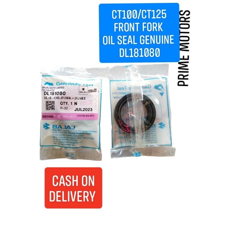 CT100/CT125 ORIGINAL FRONT FORK OIL SEAL (SOLD PER PIECE) | Shopee ...