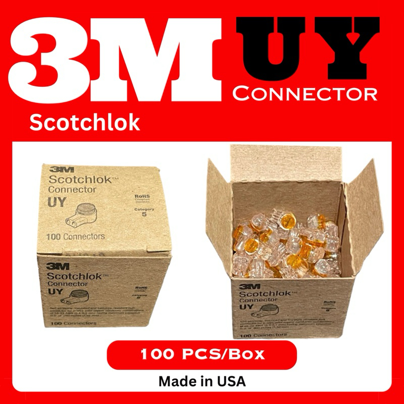 3M SCOTCHLOK UY CONNECTORS from US / 100 PCS per Box | Shopee Philippines