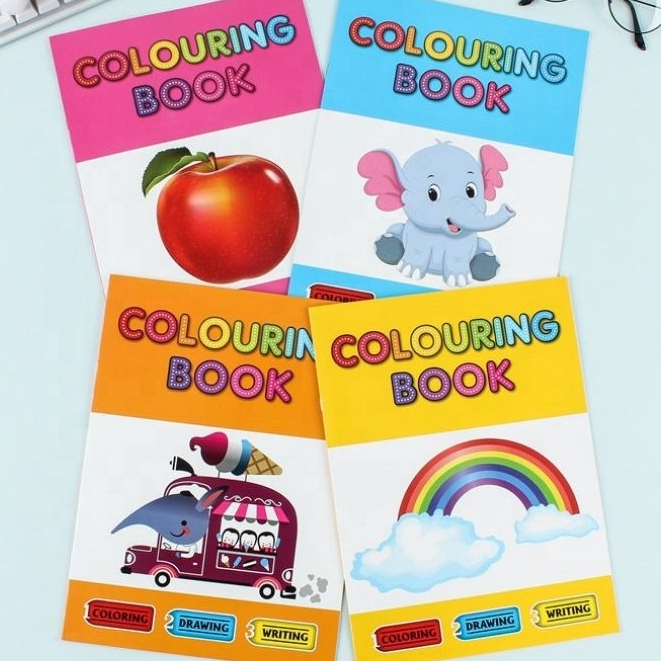 16Pages Coloring + Drawing + Writing Book 3 in 1 For Children All In ...