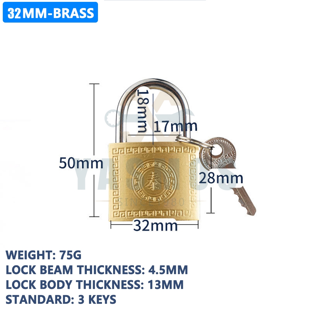Heavy Duty Gate Padlock Stainless Steel Safety Padlock Universal Door ...