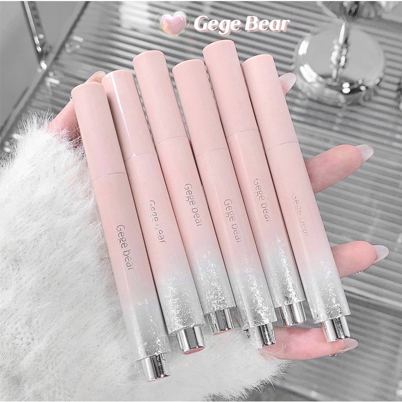 COD NEW GEGEBear solid lip gloss water glossy mirror doodle lip ...