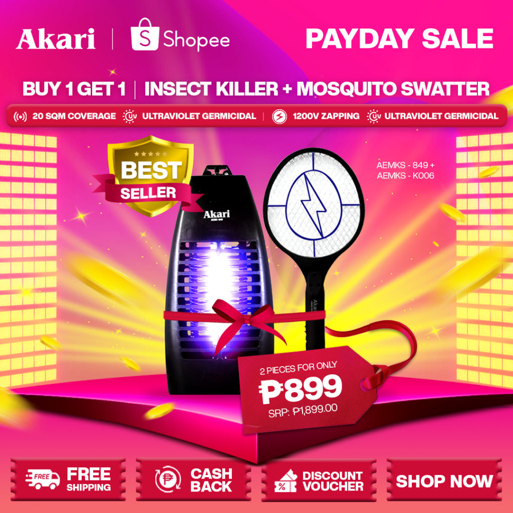 Akari Smart Ultra Violet Insect Killer 4 Watts (AEMK-849) + Mosquito ...