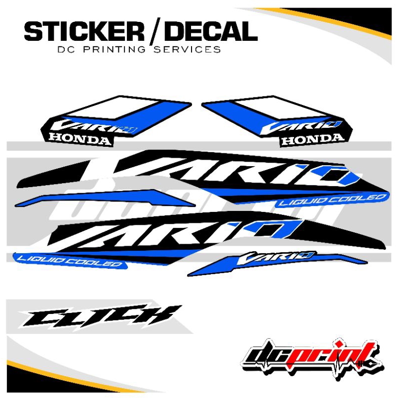 Honda Click Vario Version 2 Stock Decal Sticker | Shopee Philippines
