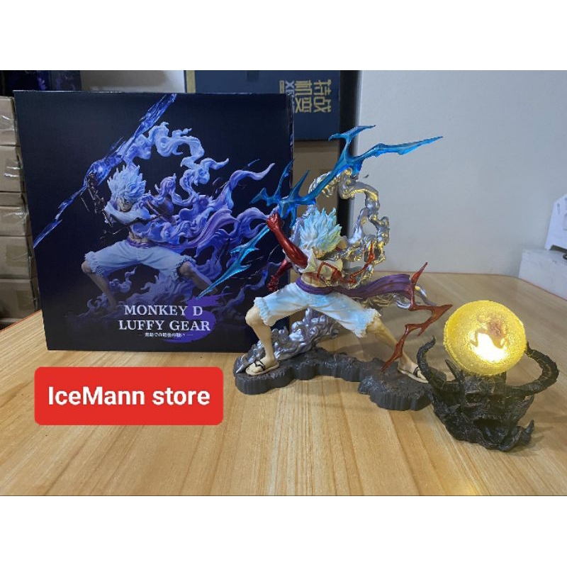 Monkey d luffy gear 5 lighting, knock off, 22cm tall, with led light ...