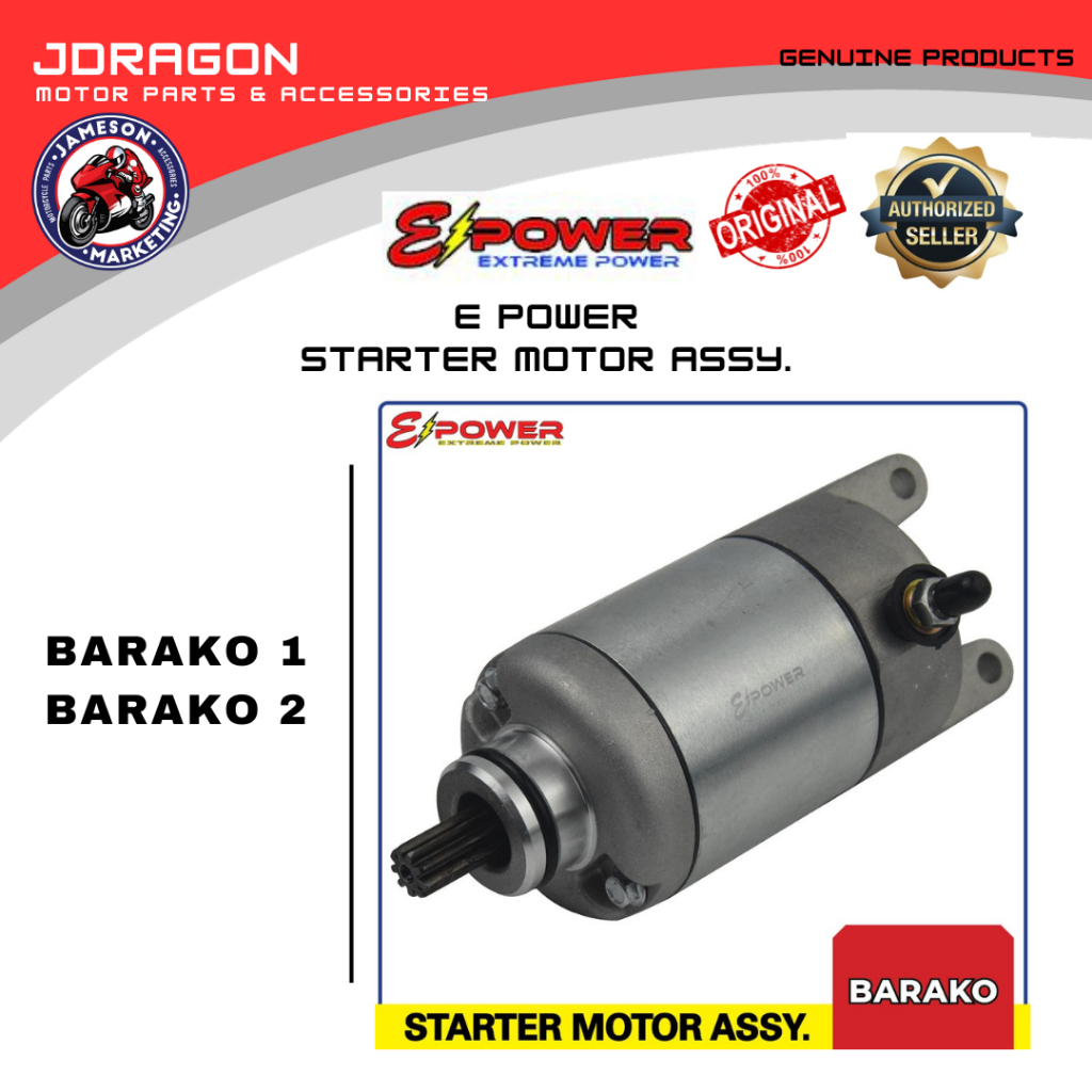 E-POWER STARTER MOTOR (BARAKO 1/ BARAKO 2) | Shopee Philippines