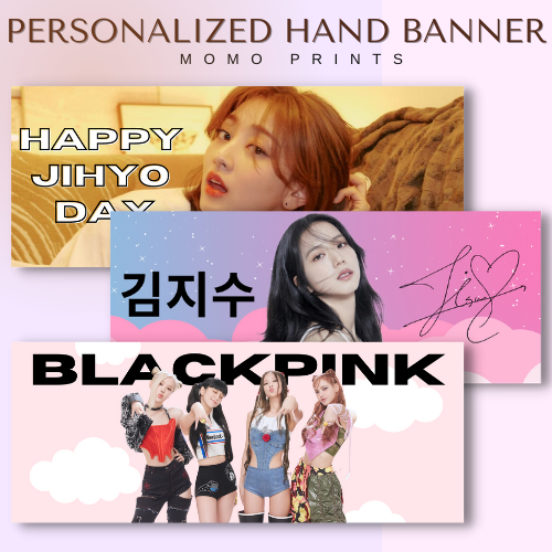 Kpop Personalized Hand Banner 4x10 inches Laminated | Shopee Philippines