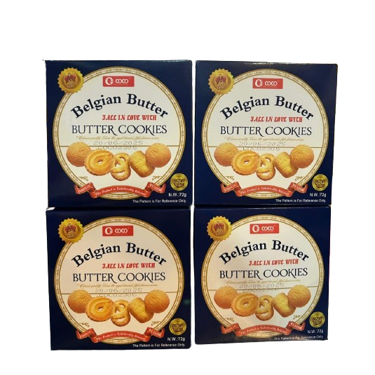 COCO BELGIAN BUTTER C0OKIES 72G | Shopee Philippines