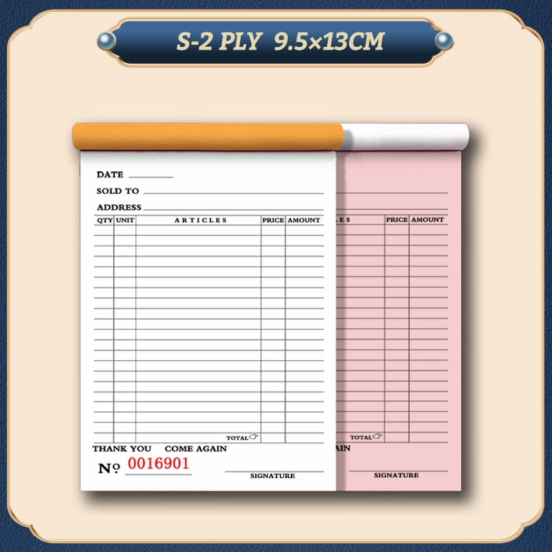 3 Ply Delivery Receipt Resibo Carbonized Receipt With Carbon Paper ...