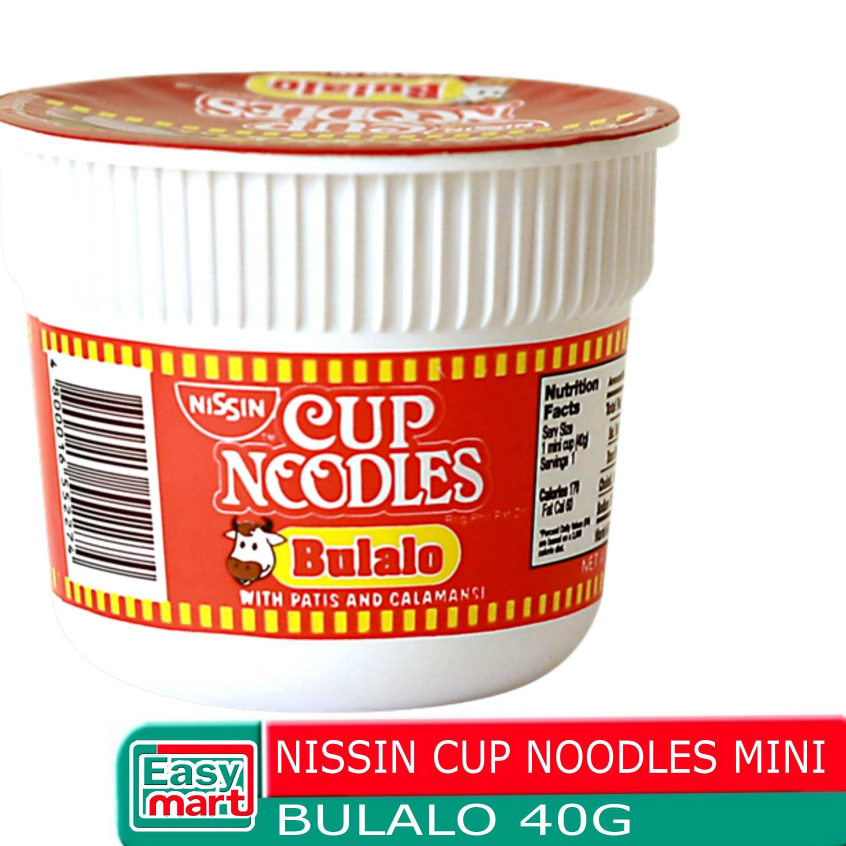 Easy.Mart Nissin Cup Noodles Mini Instant Bulalo 40g | Shopee Philippines