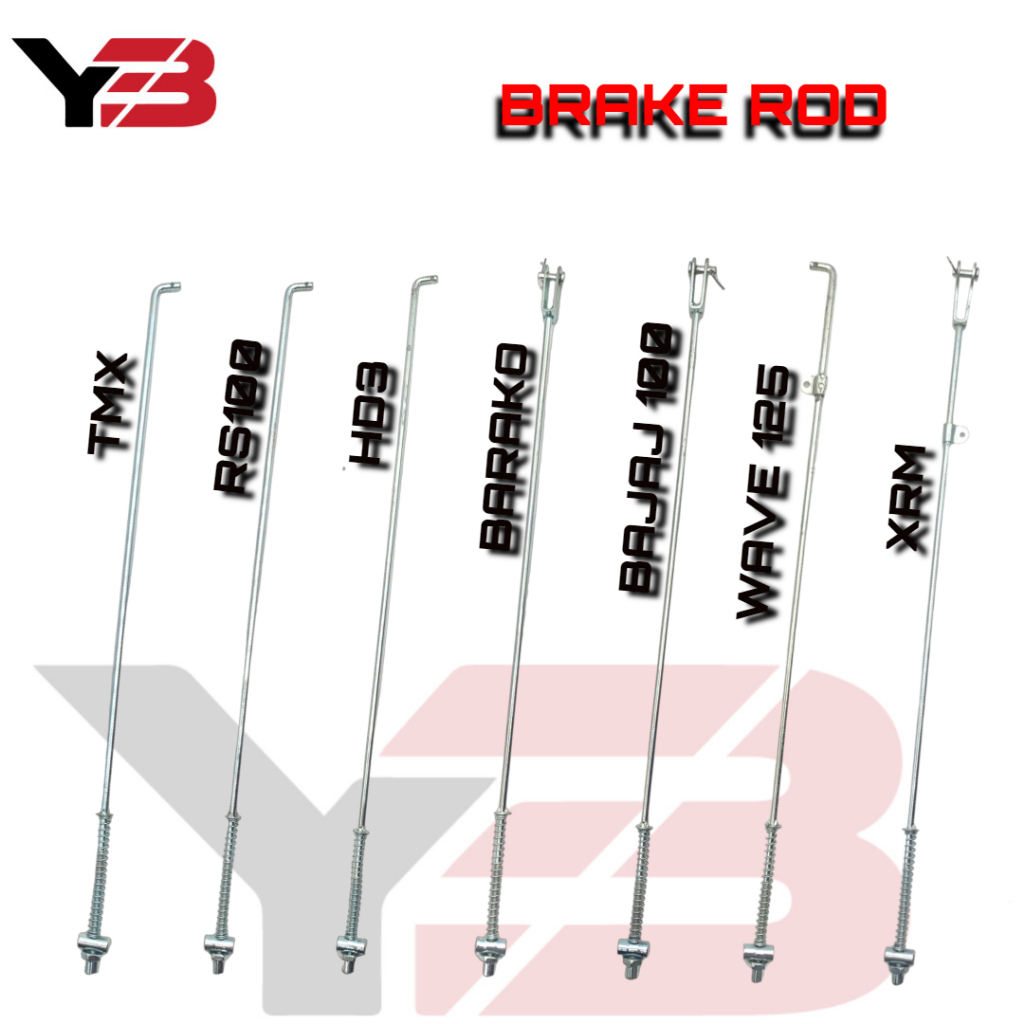 Y3 MOTORCYCLE BRAKE ROD FOR TMX/RS100/HD3/BARAKO/BAJAJ100 | Shopee ...