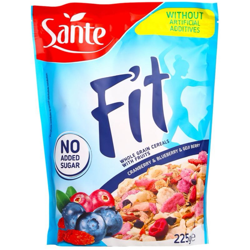 Sante Fit Cranberry and Blueberry and Goji Berry Whole Grain Cereal ...