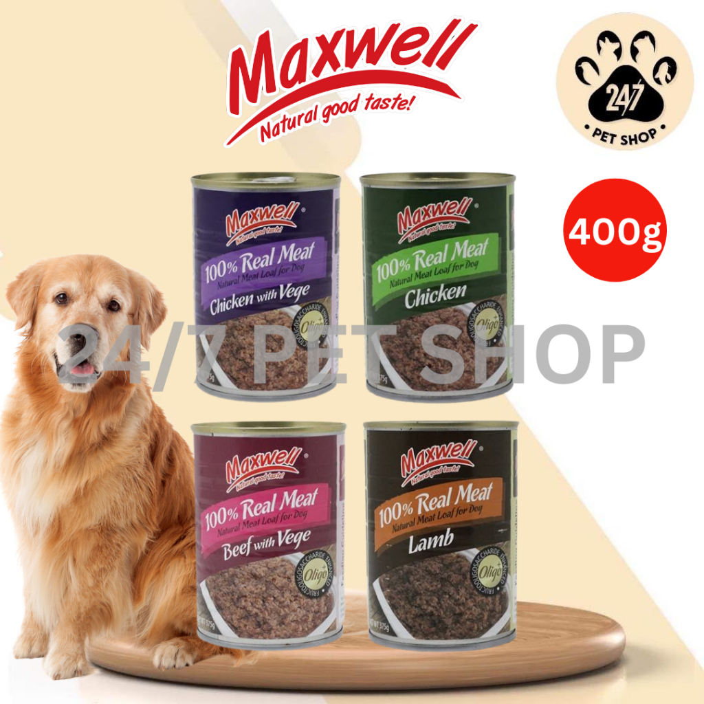 Maxwell Premium Real Meat Canned Dog Wet Food 375g Dog Accessories All ...