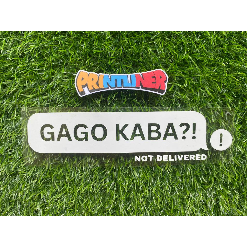 G*GO KABA? STICKER DECALS FOR MOTORCYCLE, CARS & ETC (WATERPROOF ...