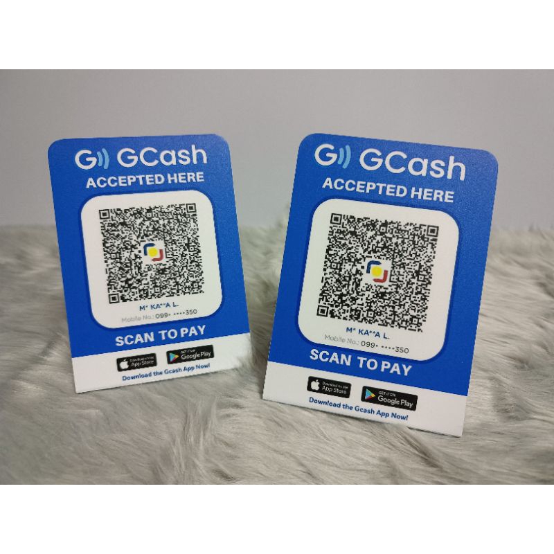 Gcash Qr standee and other bank Qr code sintra Board | Shopee Philippines