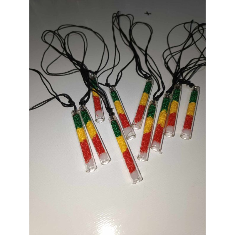 ebut 1pc adjustable reggae design tube bottle necklace glass | Shopee ...