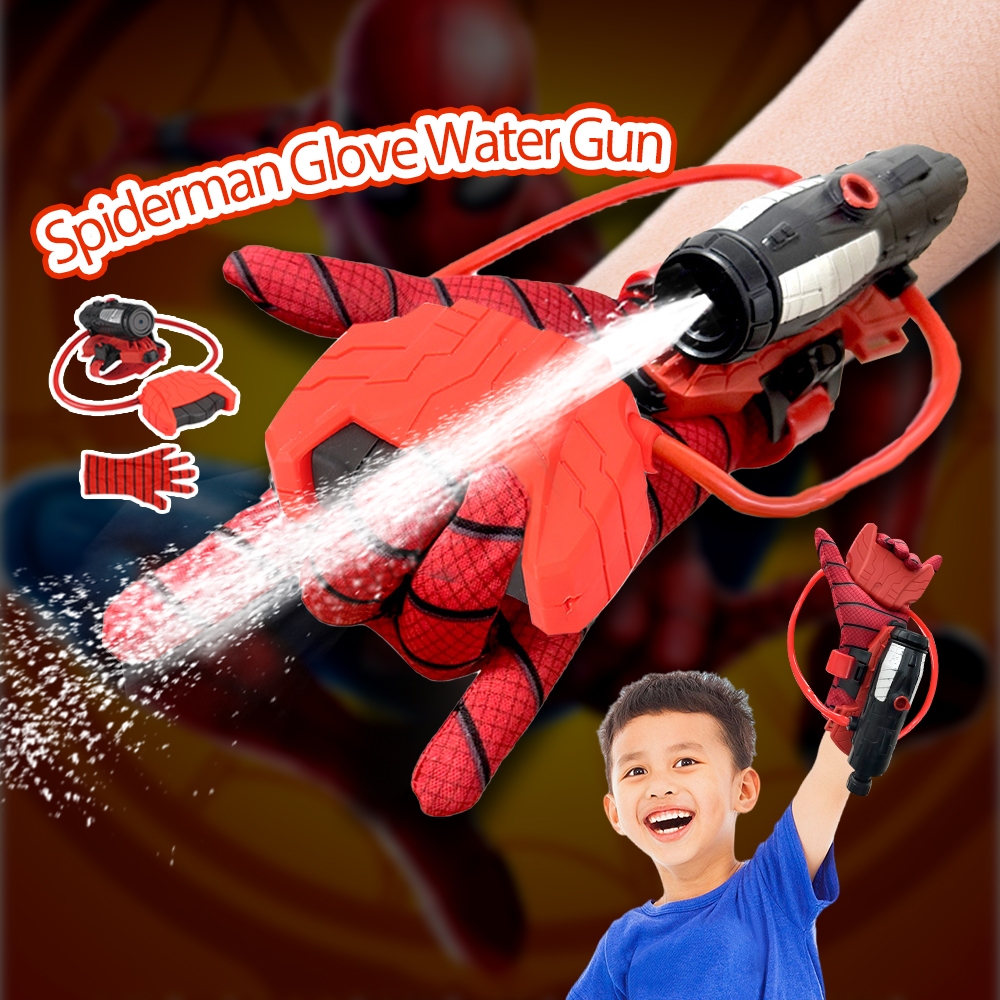 Lakoe Spider Man Gloves Web Shooter Spiderman Water Gun Spider Man Web ...
