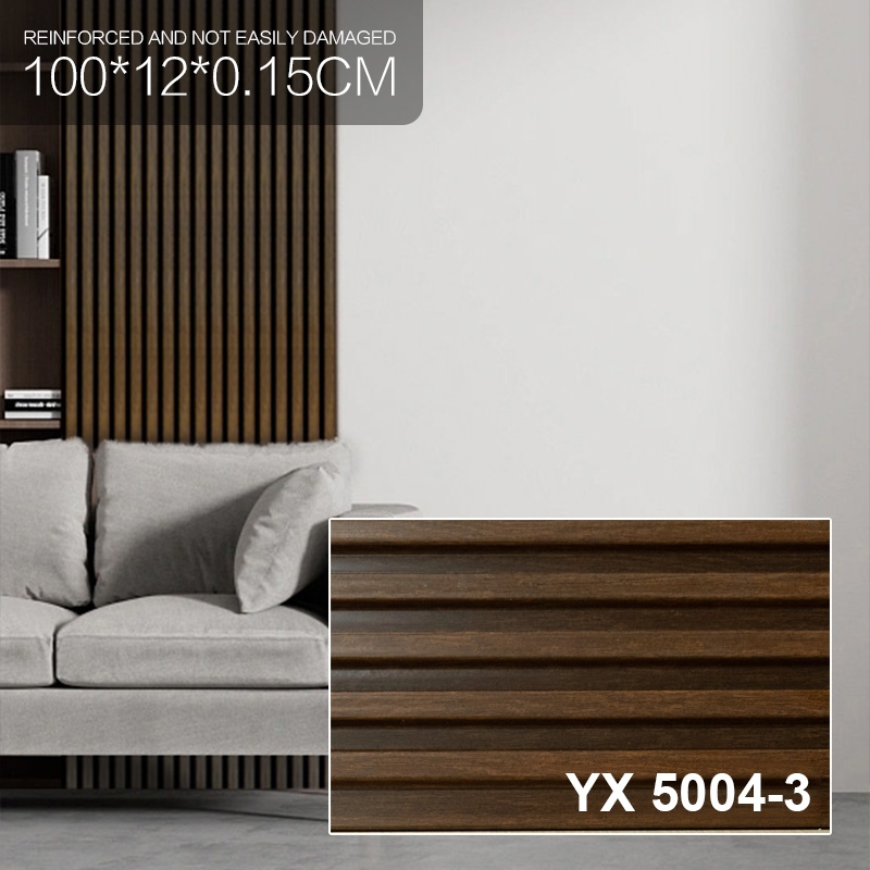 Solid Wood Panel Board Grille Design PVC Background fluted wall panel ...