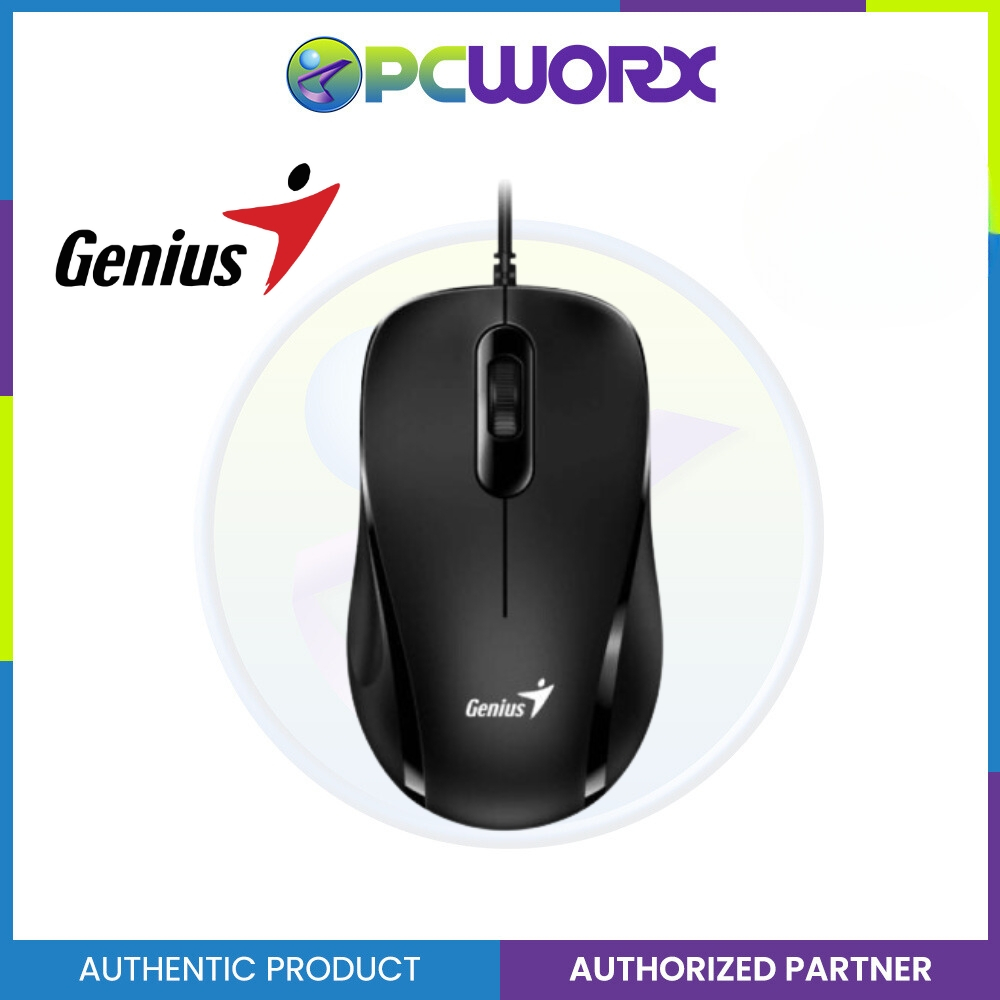 Genius DX-101 USB Full Size Wired Optical Mouse - Black | USB Genius Mouse | Shopee Philippines