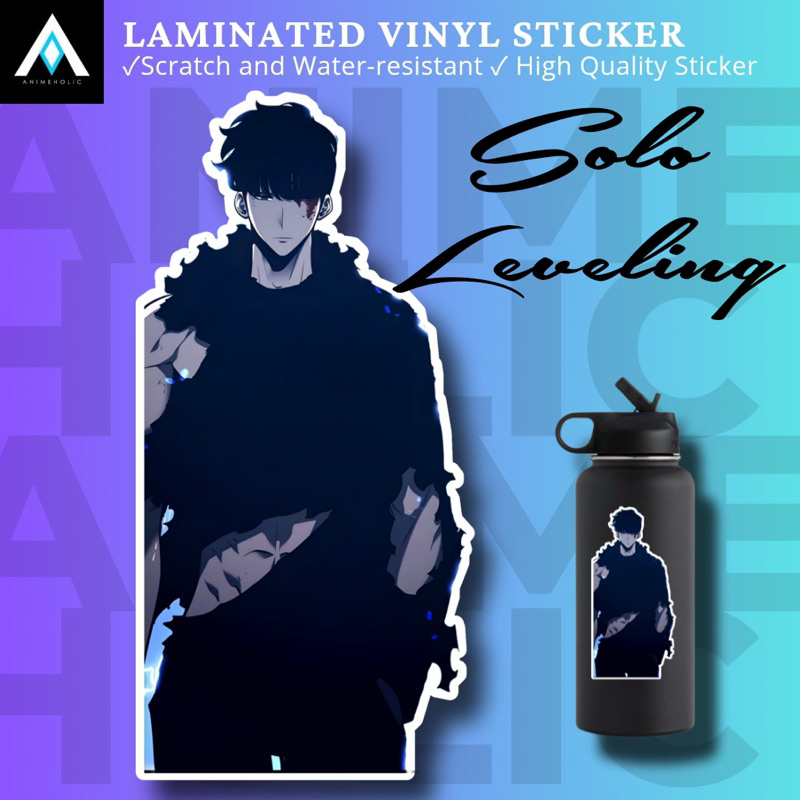 SOLO LEVELING SUNG JIN WOO SHADOW MONARCH LAMINATED VINYL STICKERS PART ...