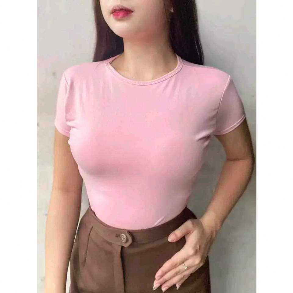 XIN | BASIC FULL LENGTH BODY HUGGING TOP (DOUBLE LINING) | Shopee ...
