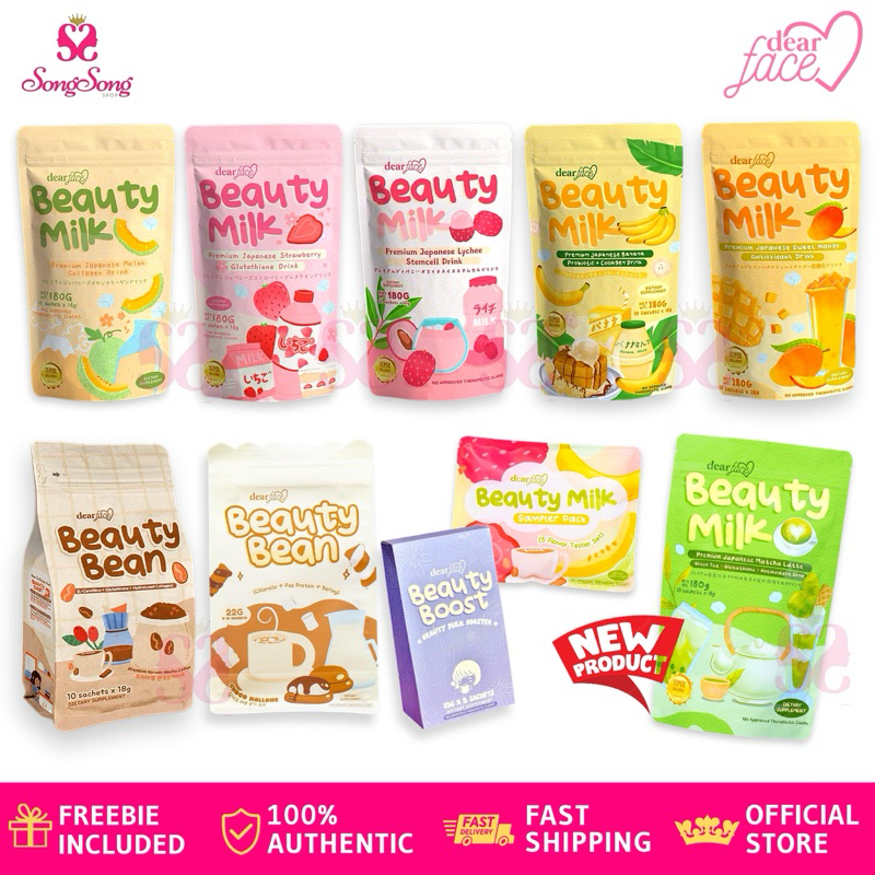DEAR FACE Beauty Milk Premium Drinks | Beauty Bean Premium Korean Mocha ...