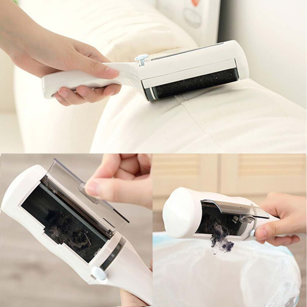 ZH477 Lint Brush Remover Cleaner Rotating Roller Fabric Hair Fur Dust ...