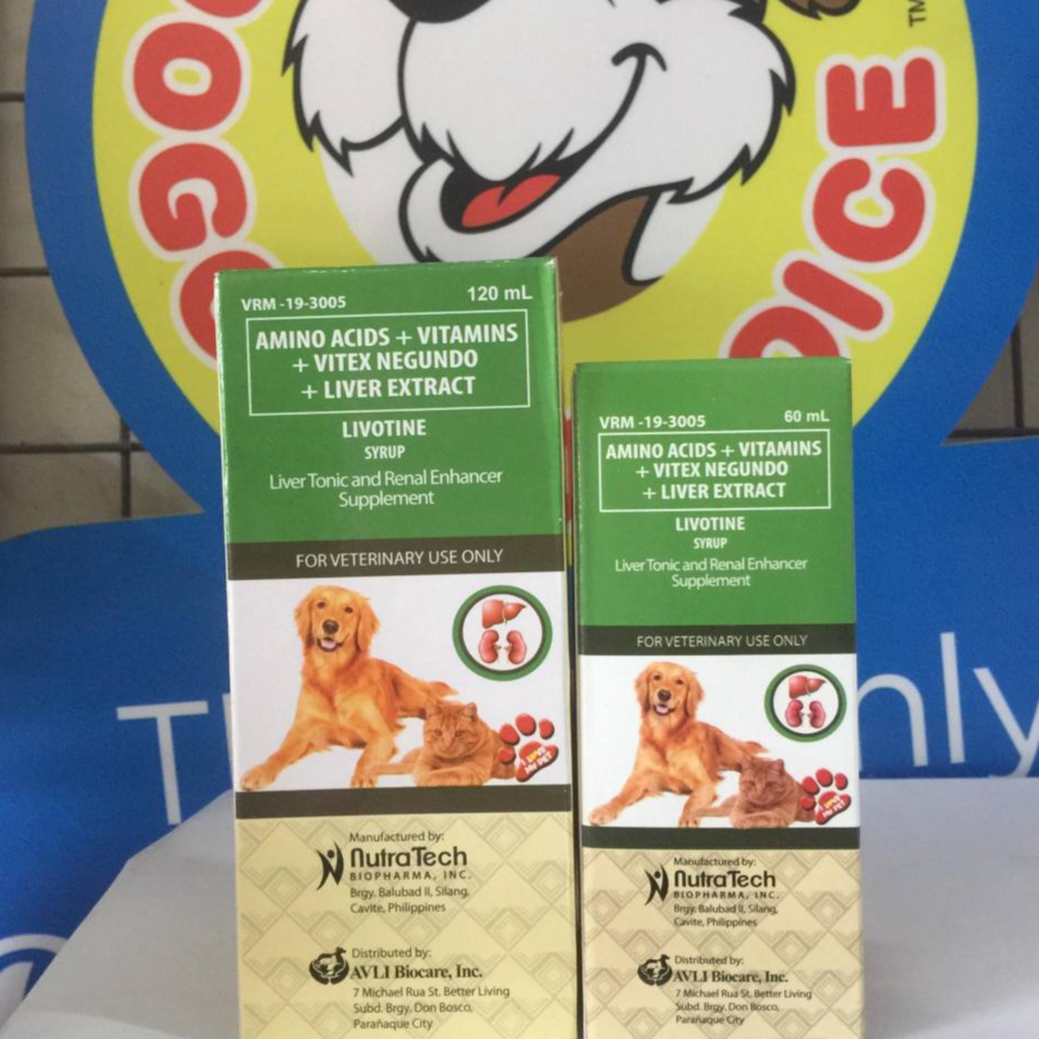 LIVOTINE Syrup 60ml & 120ml (Liver Tonic and Renal Enhancer for Dogs ...