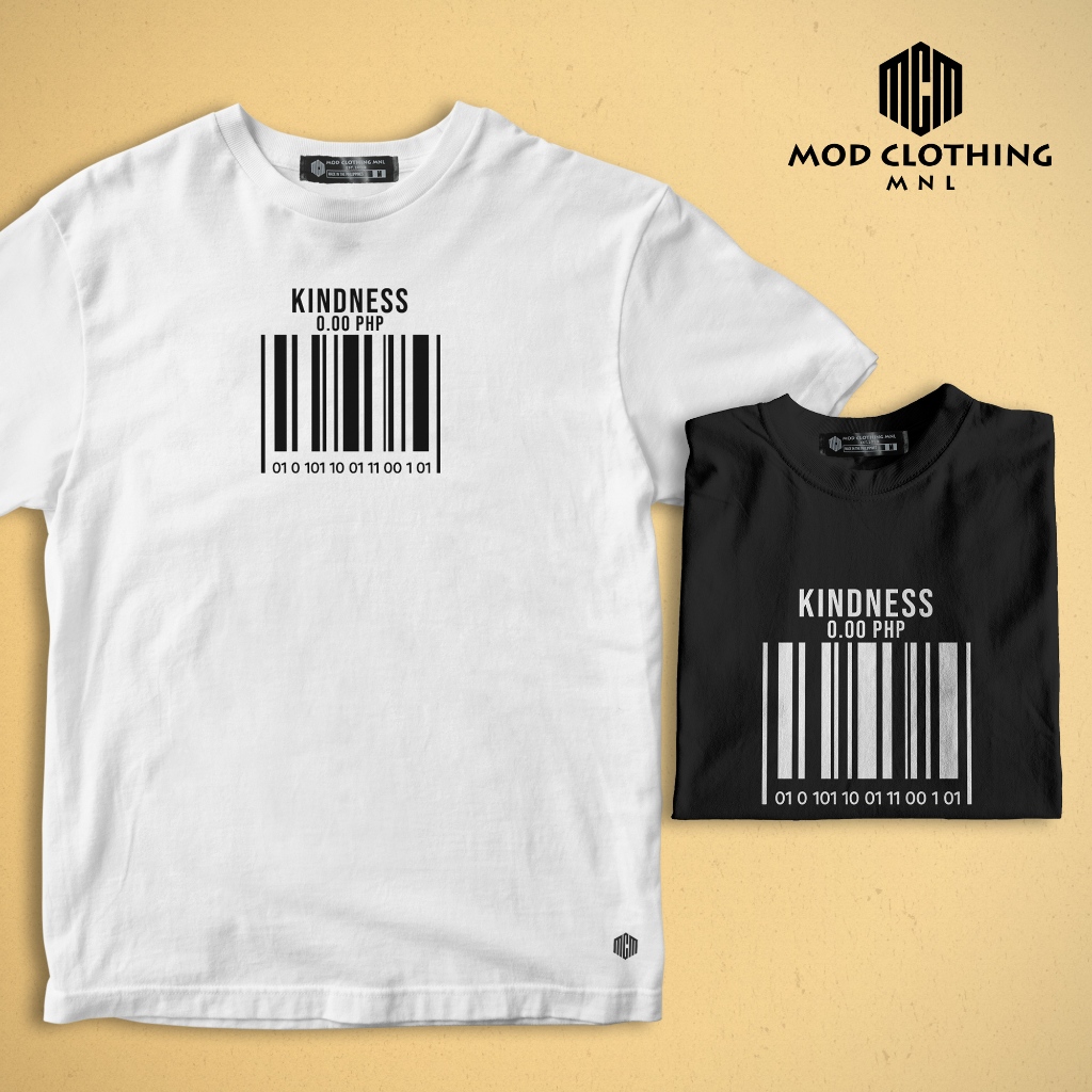 KINDNESS BARCODE T-SHIRT | modclothingmnl | Shopee Philippines