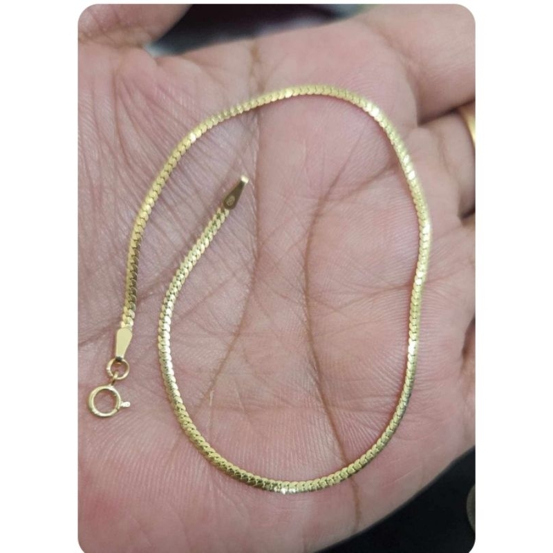 18K Saudi Gold SNAKE BRACELET ️ PAWNABLE & COD | Shopee Philippines