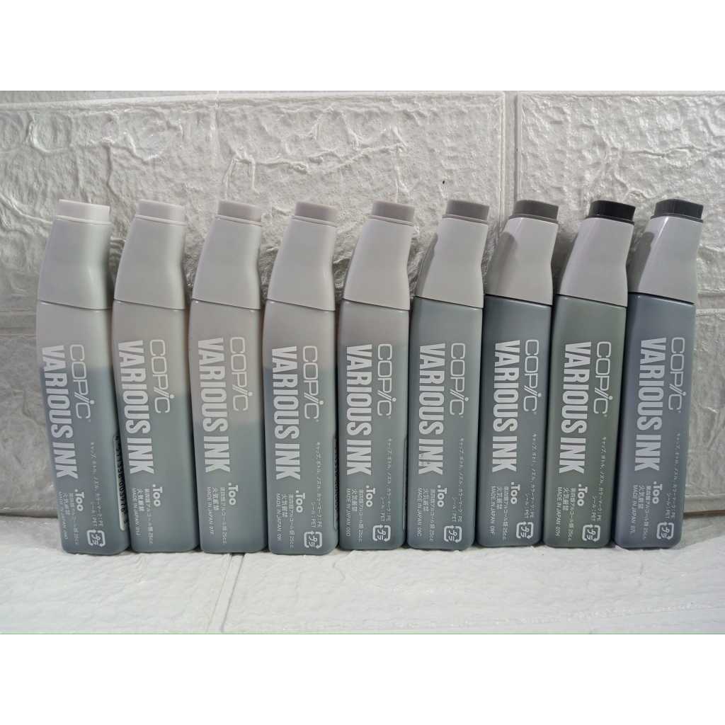 COPIC MARKER VARIOUS INK REFILLS SERIES: T (gray colors) | Shopee ...
