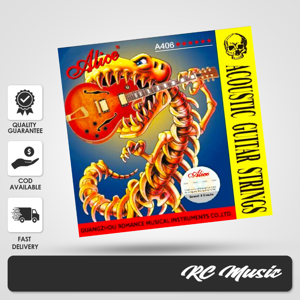 RC Music Alice A406-L Acoustic Guitar Strings Stainless Steel Super ...