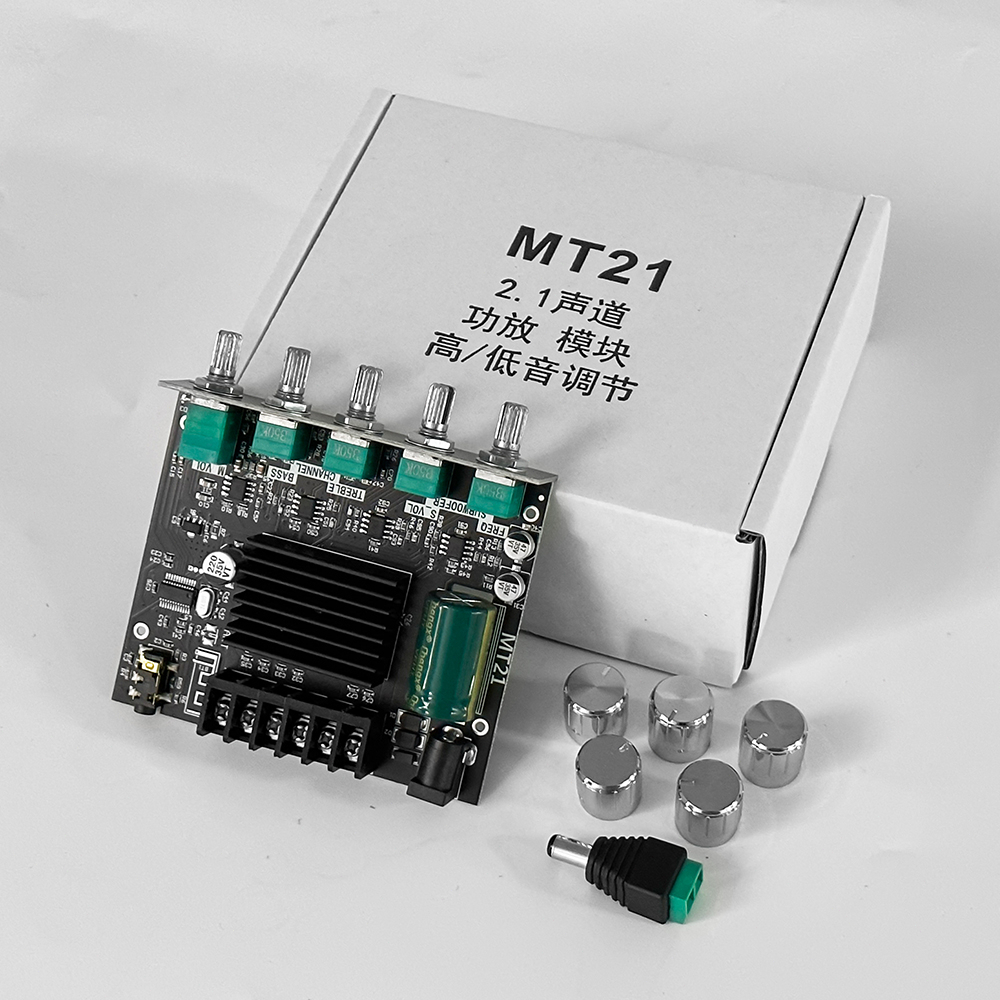 ZK-MT21 2.1 Channel Bluetooth 5.0 Subwoofer Amplifier Board 50WX2+100W Power Audio Stereo Board ...