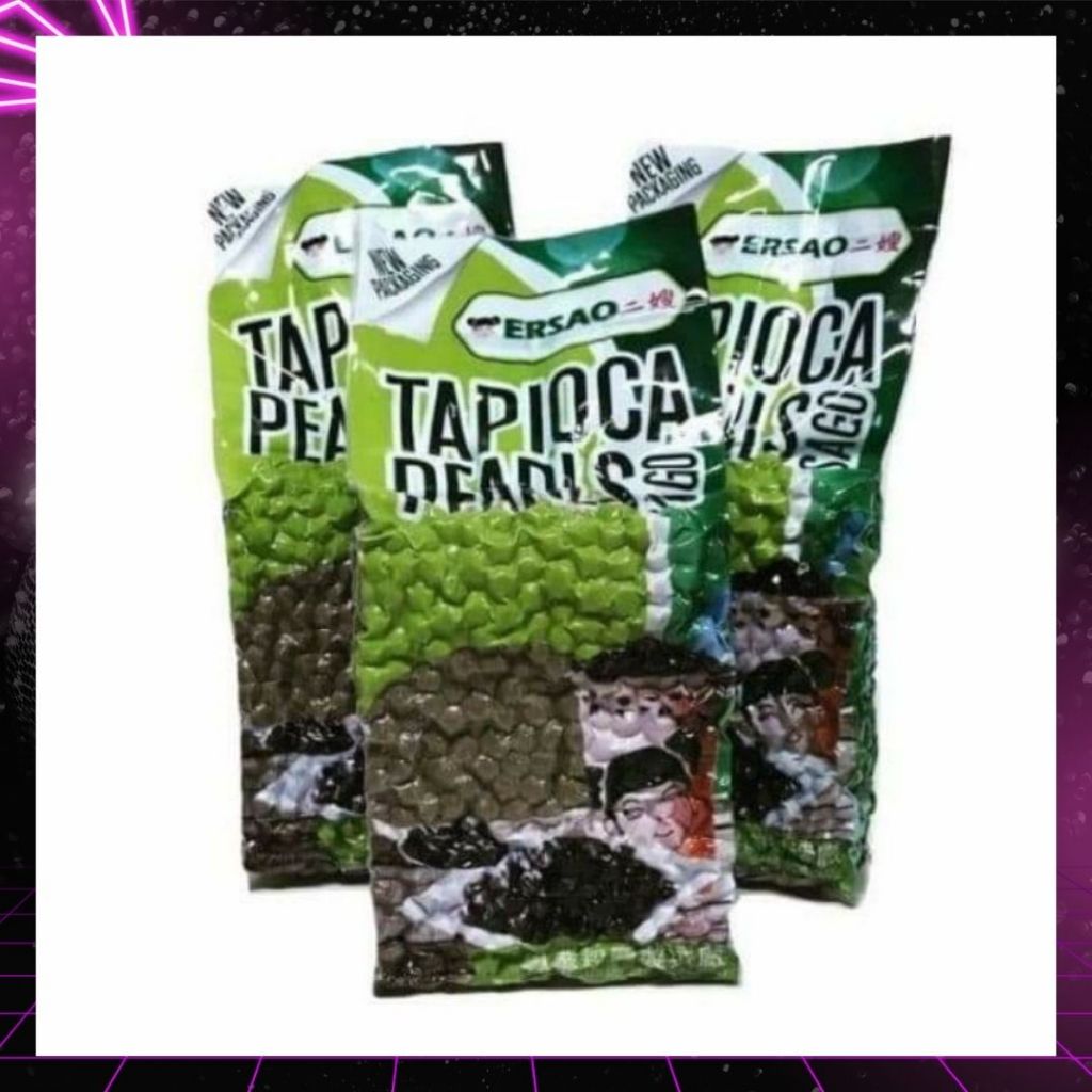 Ersao INJOY Black Tapioca Pearls 1kilo Milktea Supplies | Shopee ...
