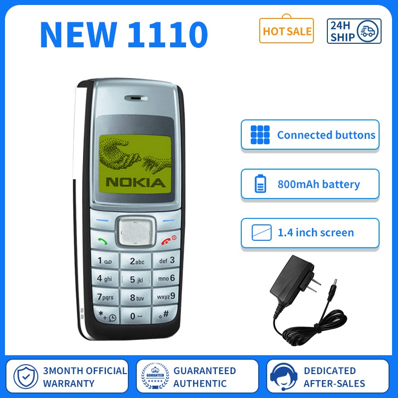 Original Brand 1110 Classic Mobile Phones Keypad Phone Basic Cellphone ...