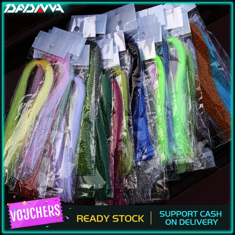 Crystalline Metallic Flasher String Lure String Squid Bright Color Bait ...