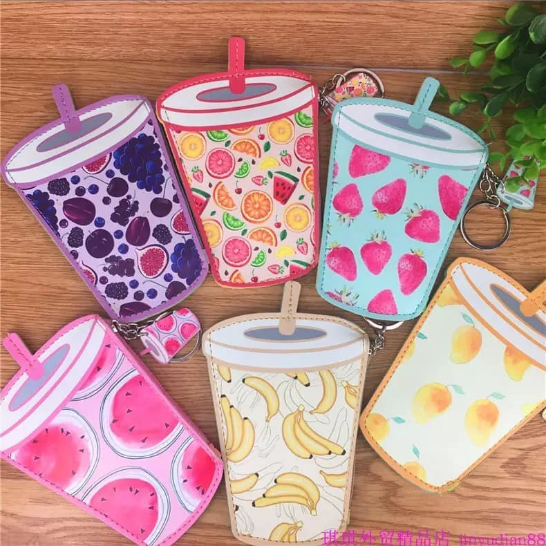 Ordinary size Starbucks drink series wallet girls cute leather cartoon ...