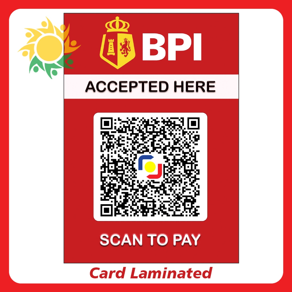BPI online QR code signage 5R 3.5x5" - Send your details tru msg ...