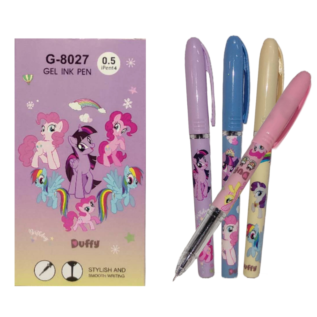 G-8027 12pcs Little Pony gel pen Ballpen 0.5mm Smooth Writing Black Ink ...