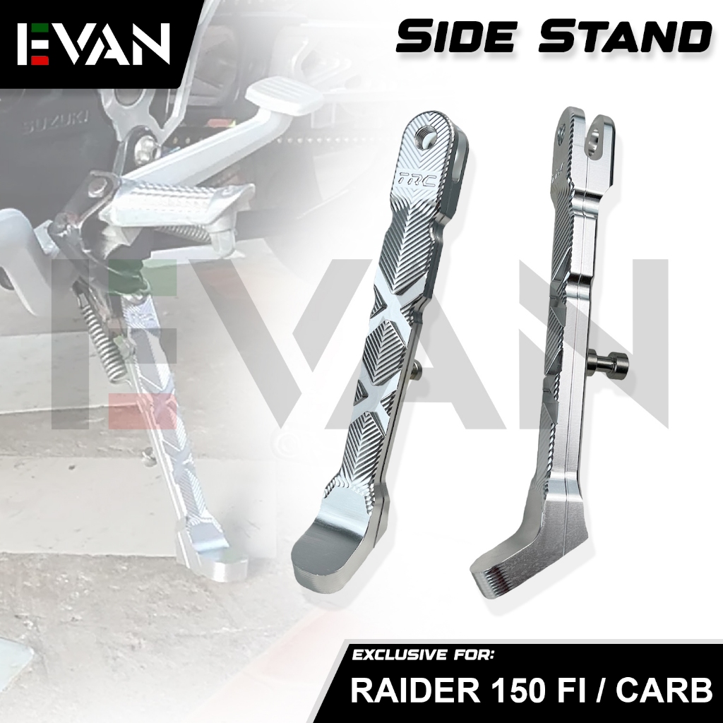 EVAN.PH TRC Side Stand For Raider 150 Fi/Carb Full Cnc Alloy Motorcycle ...