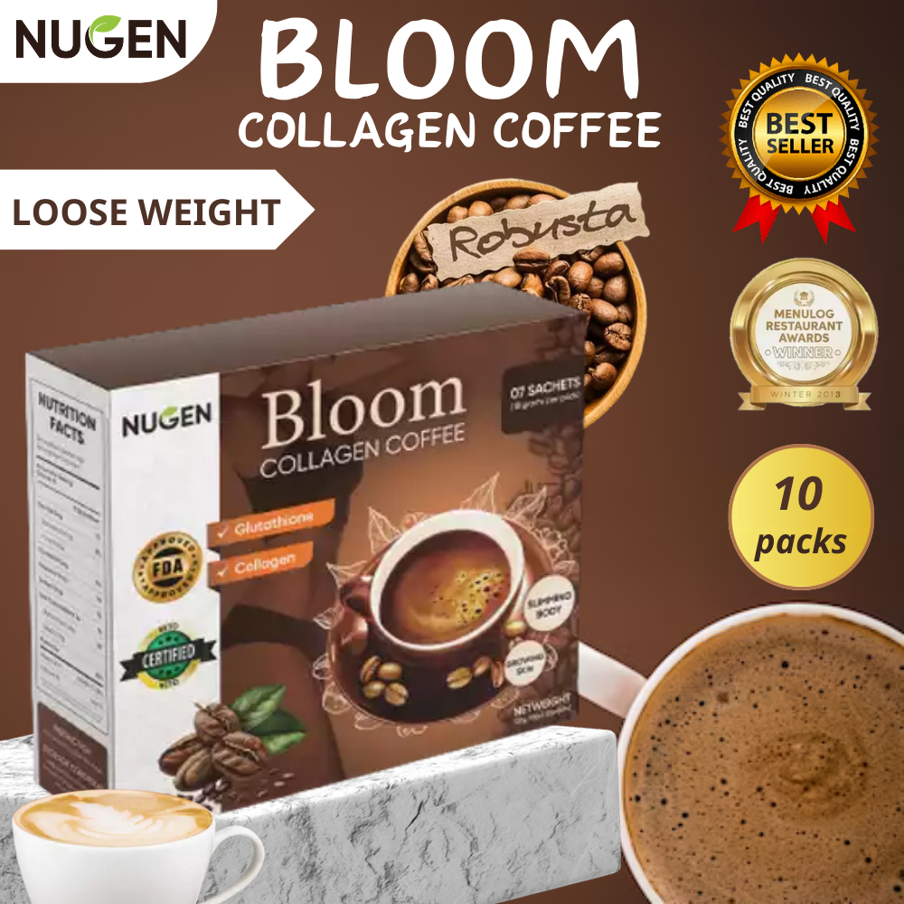 Bloom Collagen Coffee Nugen 100% Original Coffee Organic Whitening Skin ...