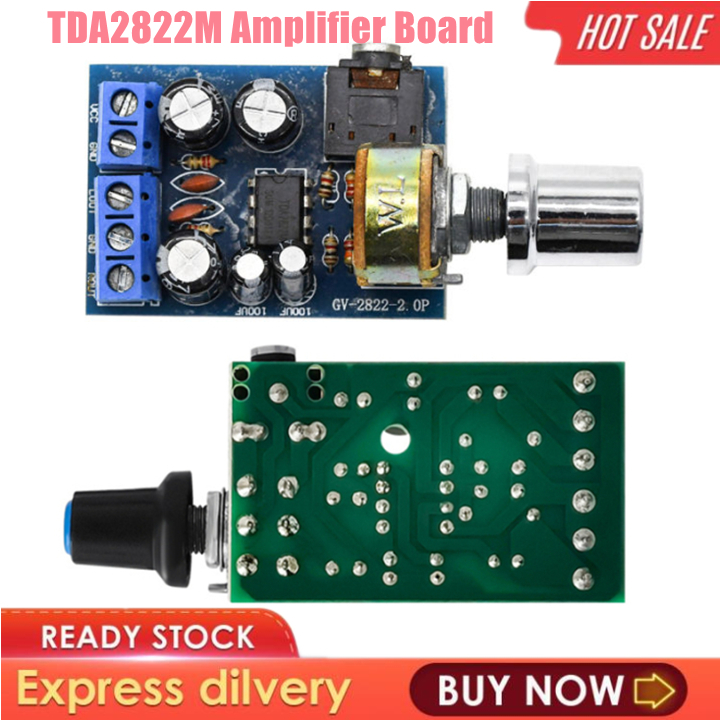 TDA2822M AUX Audio Amp Board Module DC1.8-12V 2.0 Channel Handy Digital ...