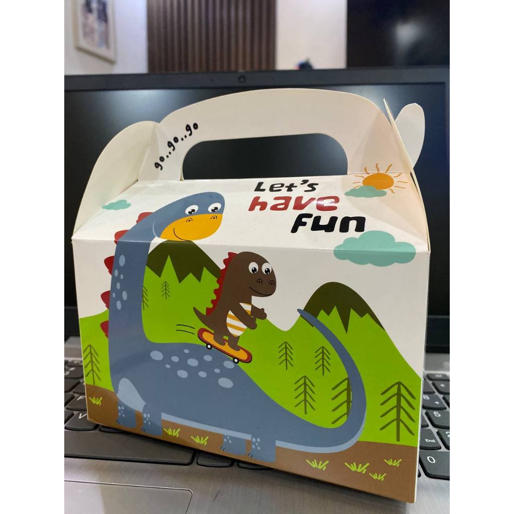 Dinosaur theme paper bag lootbag for birthday party baby shower candy ...