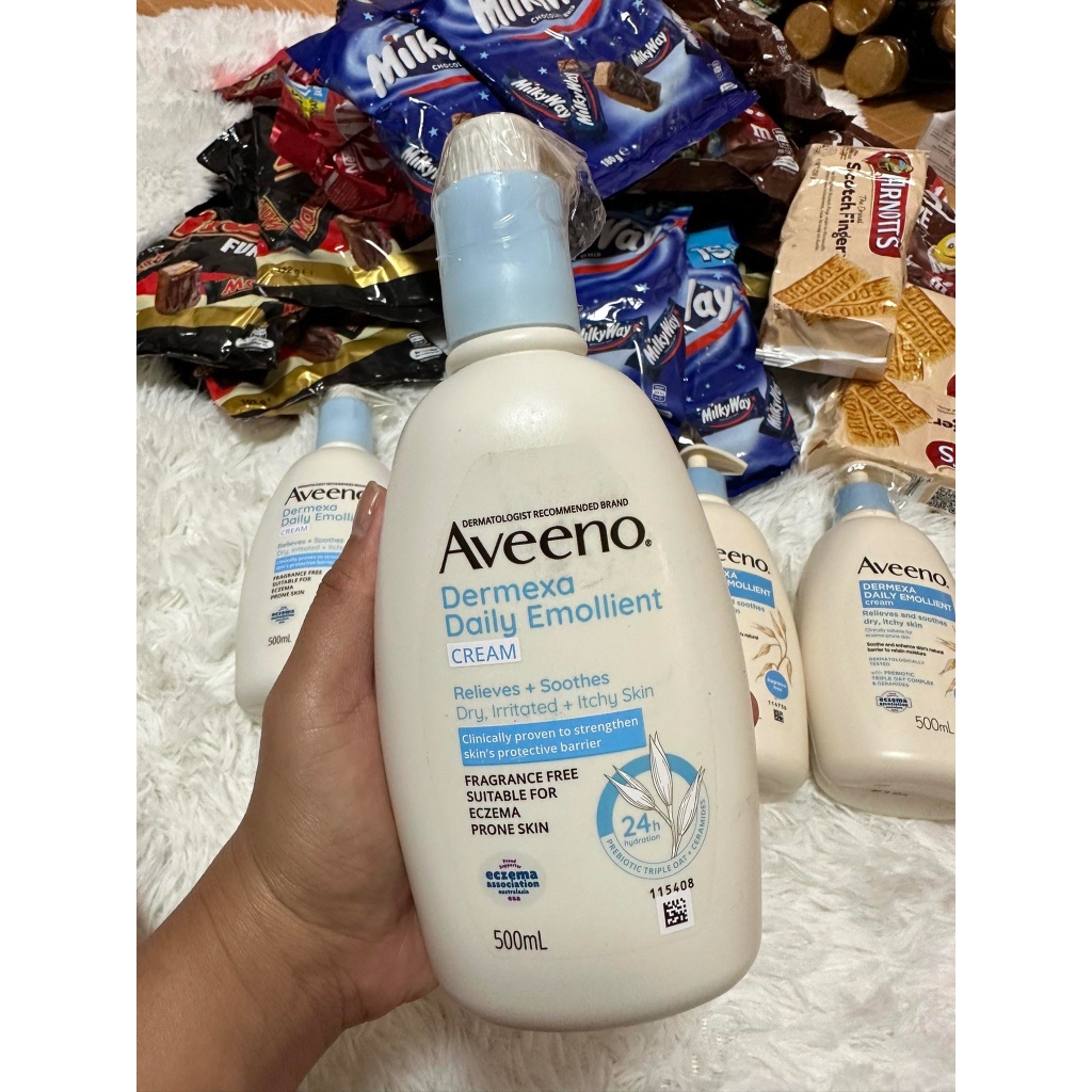 Authentic Aveeno Dermexa Daily Emollient Cream 500ml | Shopee Philippines