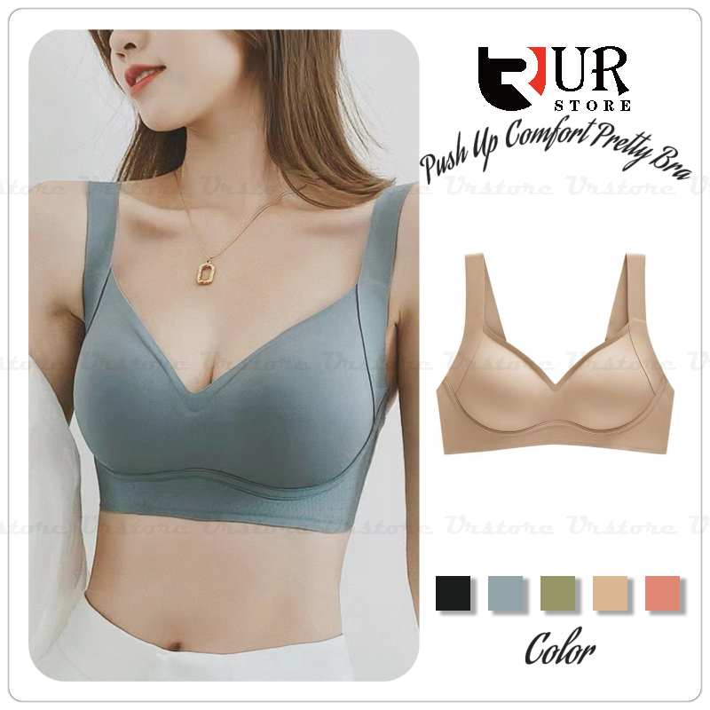 Seamless Suji Sexy Bra Push Up Vest Wireless Urstore | Shopee Philippines