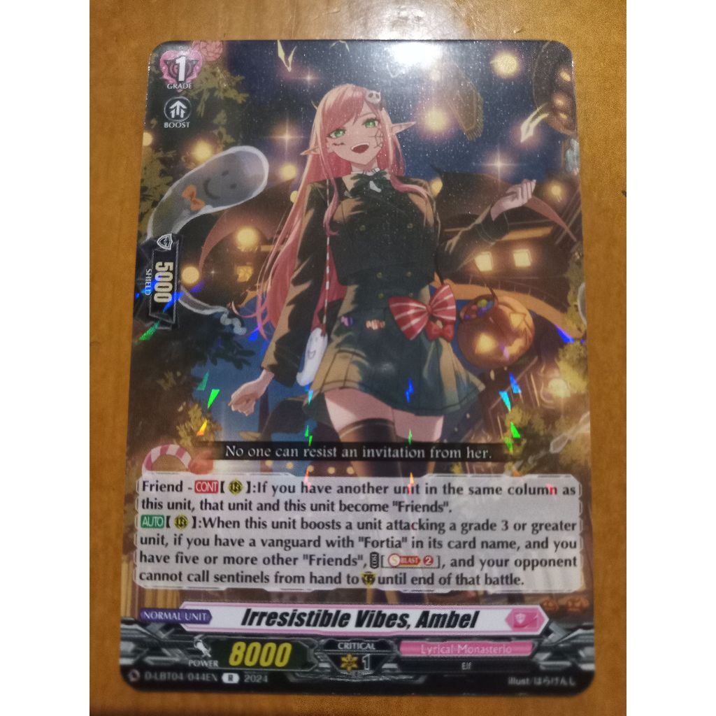 CFV Irresistible Vibes, Ambel Rare FR D-LBT04 Cardfight Vanguard ...