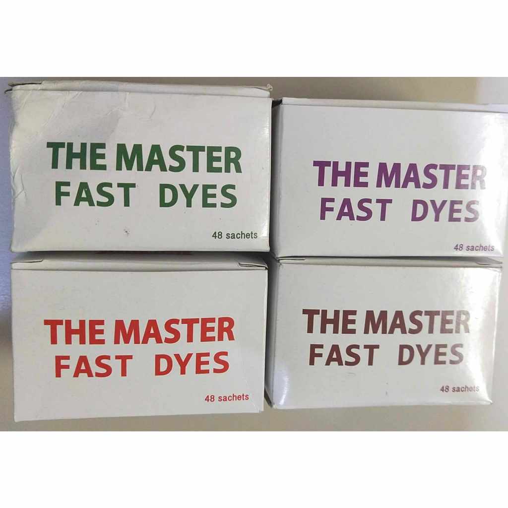 THE MASTER Fast Dyes , 48 pieces/sachets in a Box , 2 Grams per sachet ...